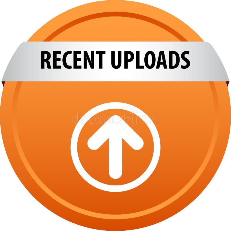 Recent uploads web button stock illustration. Illustration of choice ...