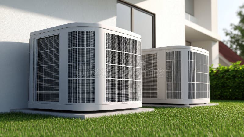 A Recently Installed Modern HVAC Vent System in a Residential Setting ...