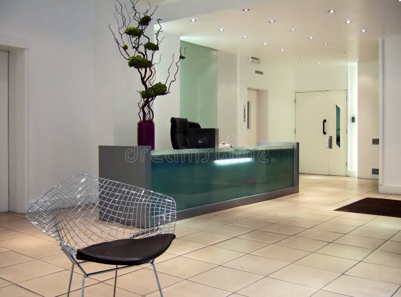Recepción De Oficina Moderna Imagen de archivo - Imagen de puerta ...