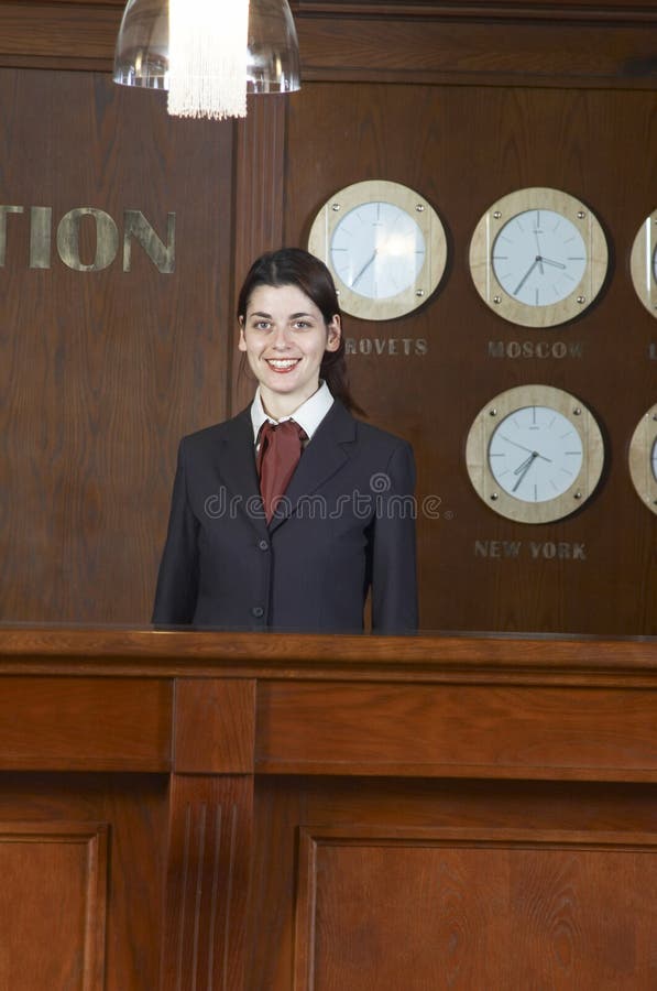 Reception stock image. Image of girl, receptionist, lobby - 2397547