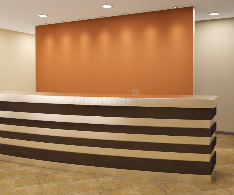 Reception area stock illustration. Illustration of lobby - 27809290