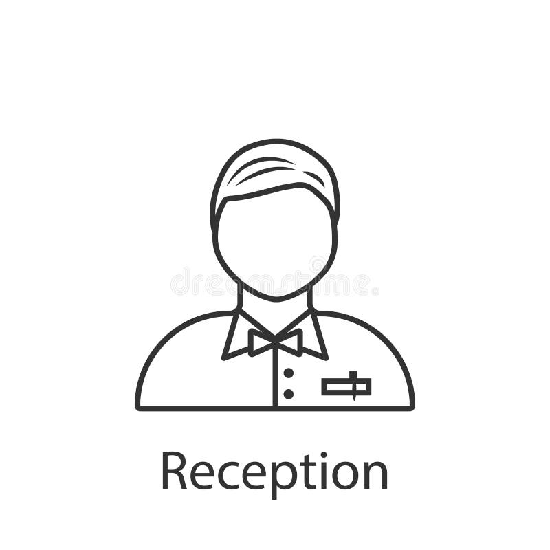 Reception Assistance Icon. Element of Profession Avatar Icon for Mobile ...