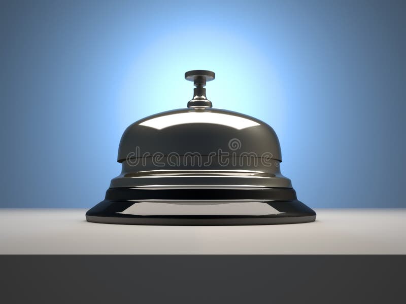 Reception Bell Isolated. Table Bell Vector Illustration Stock Vector ...