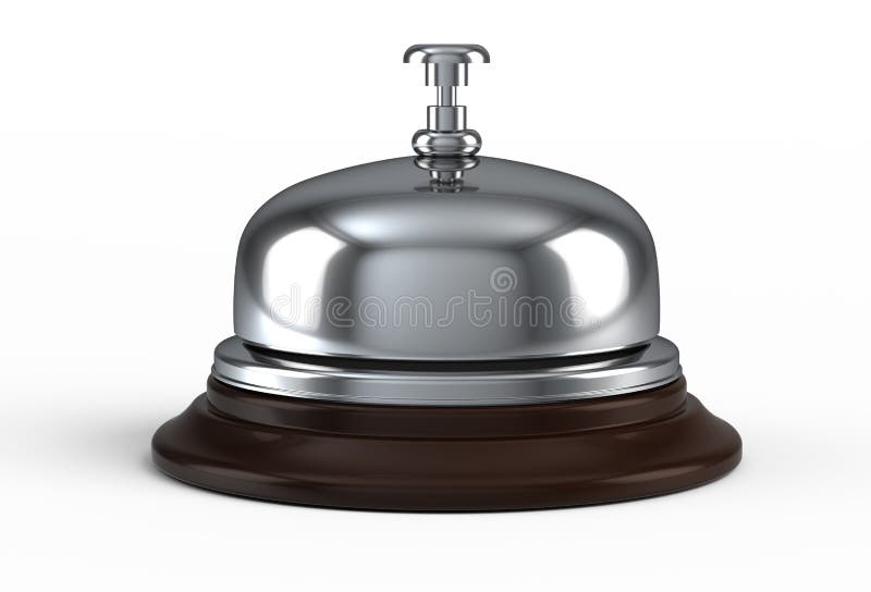 Hotel Key and Reception Bell Stock Illustration - Illustration of ...