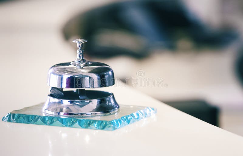 Reception bell stock photo. Image of speak, alert, desk - 23920624