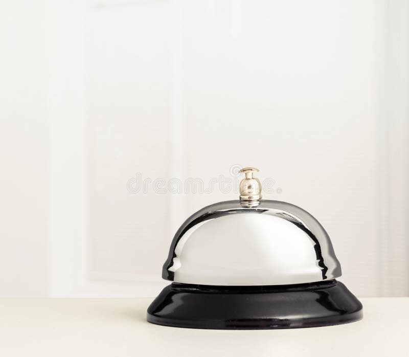 Reception bell stock image. Image of concierge, brass - 116660801