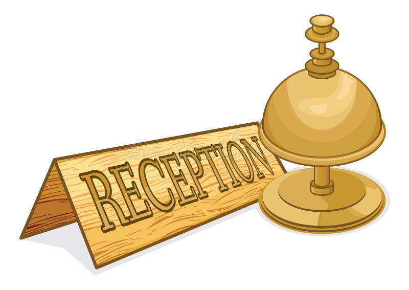 Reception Bell stock vector. Illustration of device, hotel - 48227193