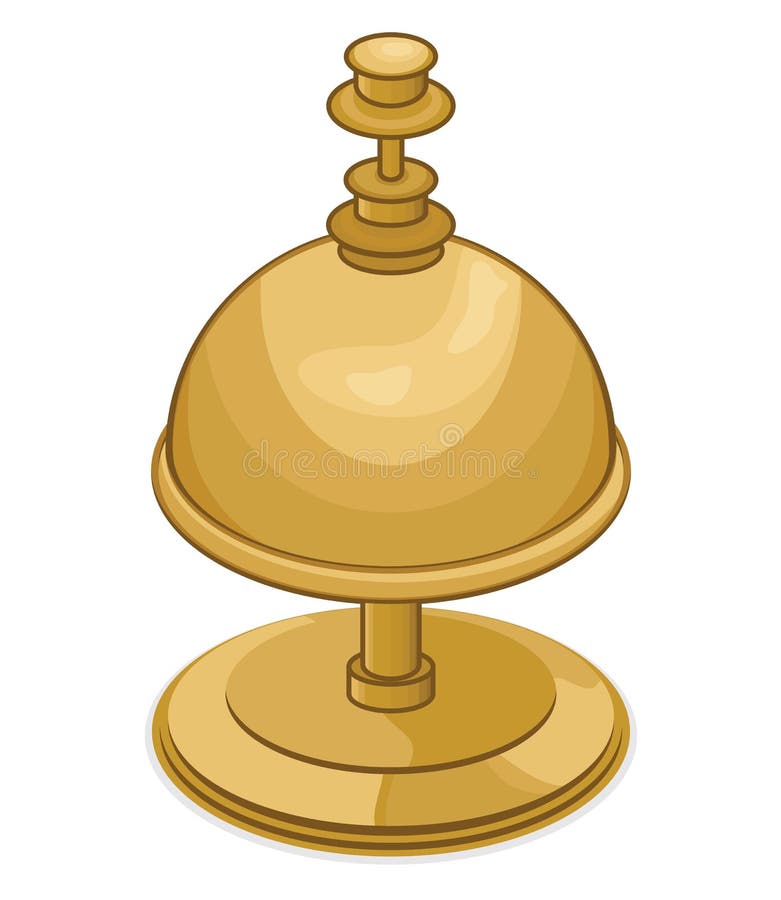 Reception Bell stock vector. Illustration of golden, concept - 48229536