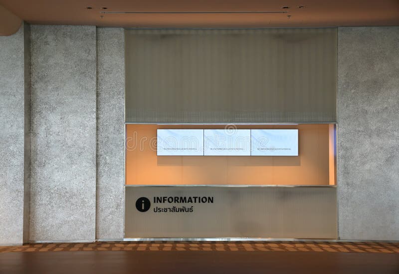 Reception Booth in Lobby, Information Booth in Front of Conference ...