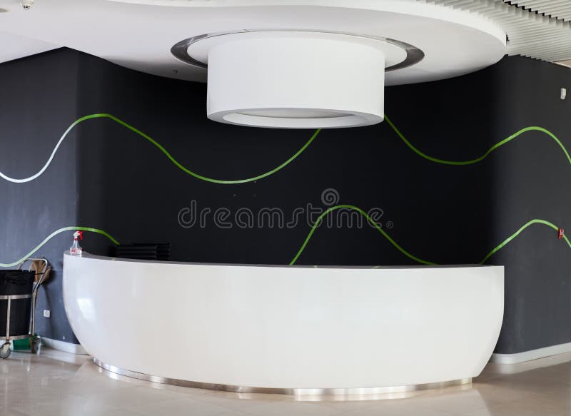 Reception counter stock image. Image of blank, white - 38271275