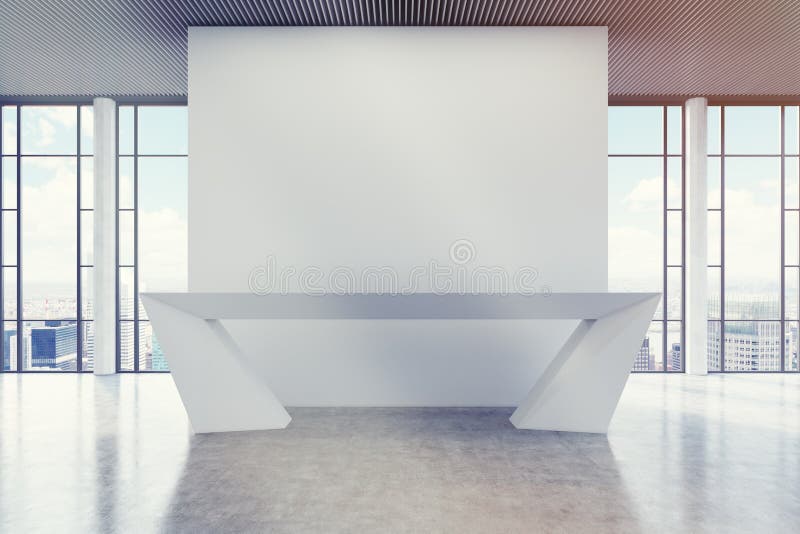 Reception Counter Rectangular Window Toned Stock Illustrations – 1 ...