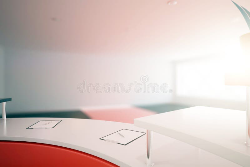 Reception desk stock illustration. Illustration of entrance - 80146660