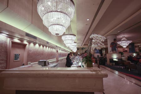 Reception Desk in Hilton Union Square Hotel Editorial Stock Image ...