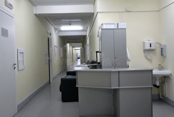 Reception in hospital stock photo. Image of inside, corridor - 4202288