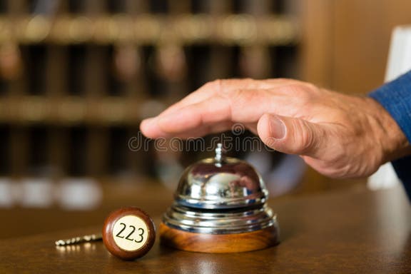 Reception - Hotel Bell Just before Using Stock Photo - Image of hotel ...