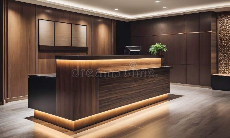 Reception at the Hotel Entrance Stock Image - Image of assistance, wait ...