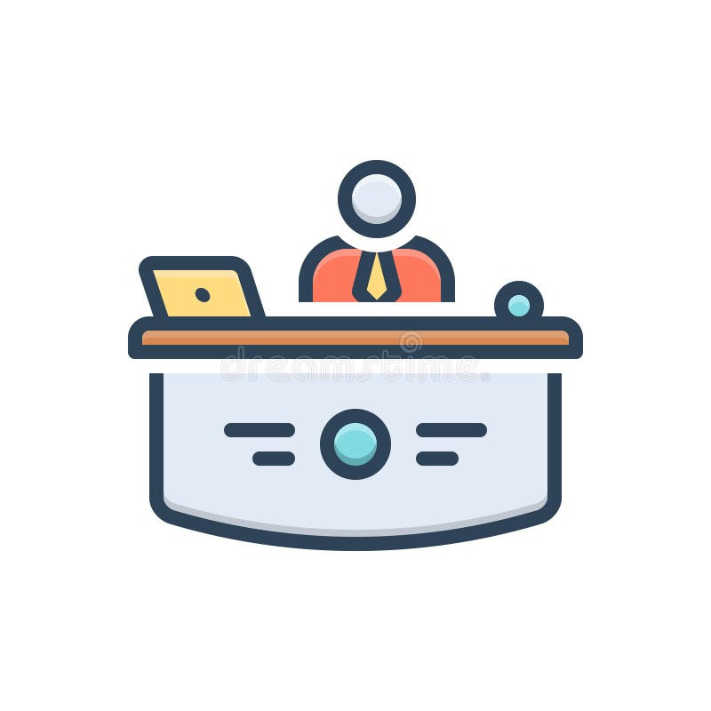 Color Illustration Icon for Reception, Acclamation and Welcome Stock ...