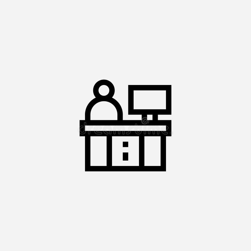 Reception Vector Icon Sign Symbol Stock Vector - Illustration of ...