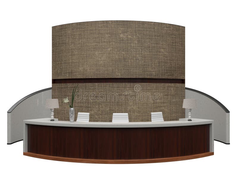 Reception Isolated on White Background 3d Illustration Stock ...