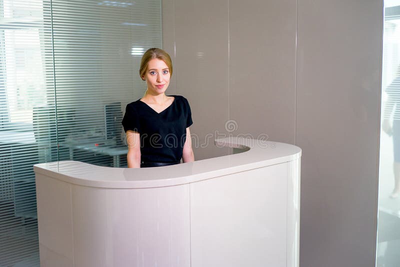 Reception at office stock photo. Image of business, bell - 102079040
