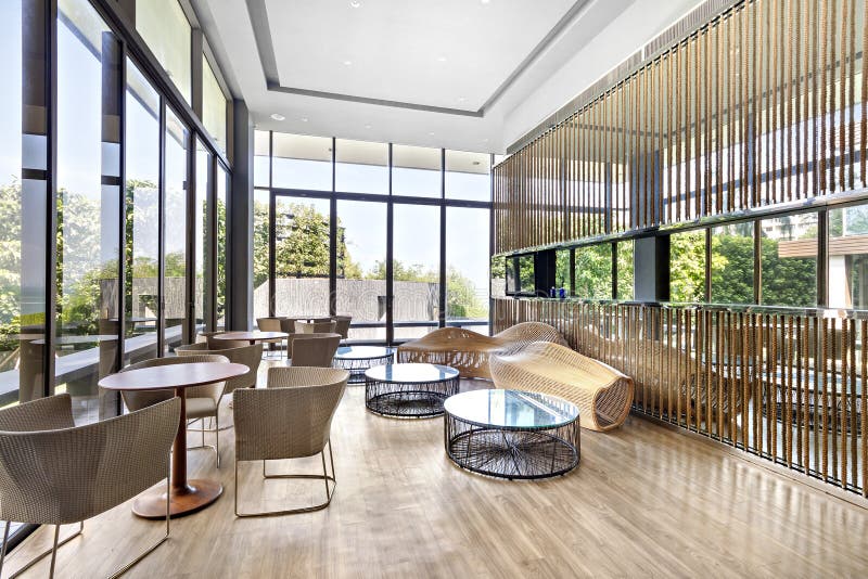 Reception Room in Condominium Stock Image - Image of architecture ...