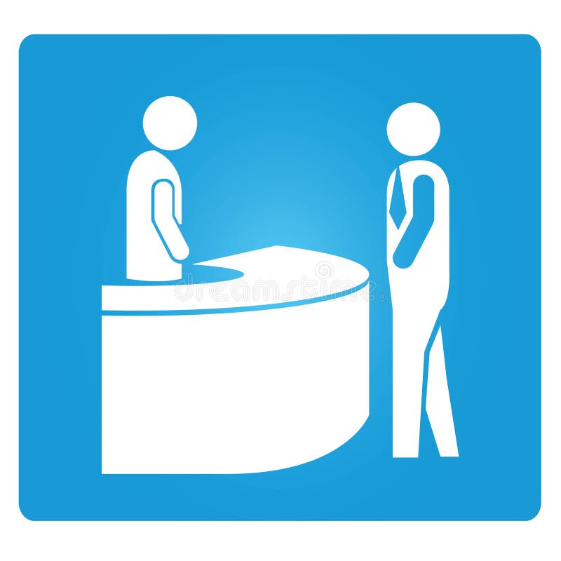 Reception stock illustration. Illustration of black, icon - 40850637