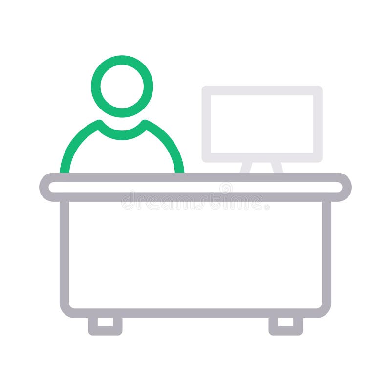 Reception Desk Icon Thin Line Stock Illustrations – 690 Reception Desk Icon Thin Line Stock ...