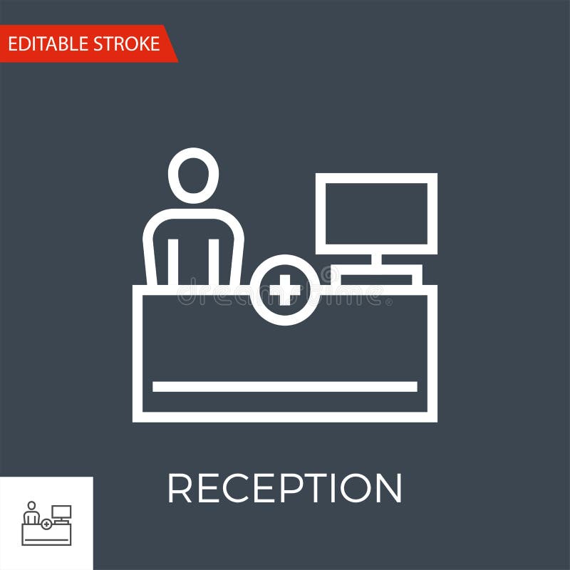 Reception Vector Icon stock vector. Illustration of reception - 201586011