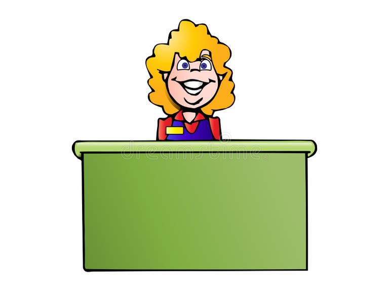 Line Drawing Receptionist Stock Illustrations – 343 Line Drawing ...