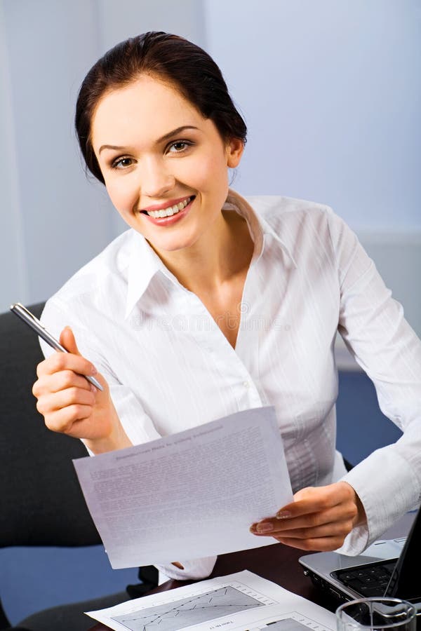 Receptionist stock image. Image of glamour, elegance, partner - 4294099