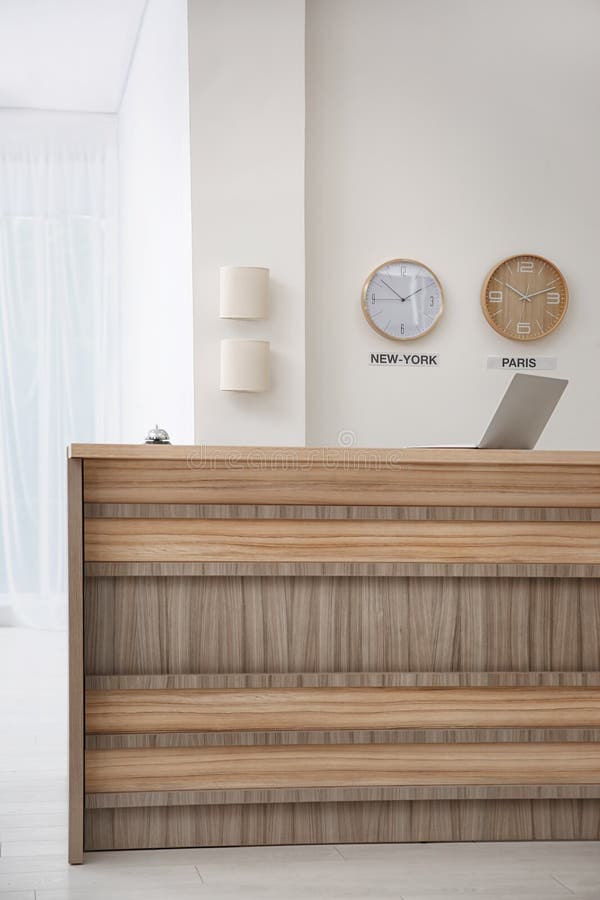 Receptionist Desk in Hotel. Stock Photo - Image of lobby, accommodation ...