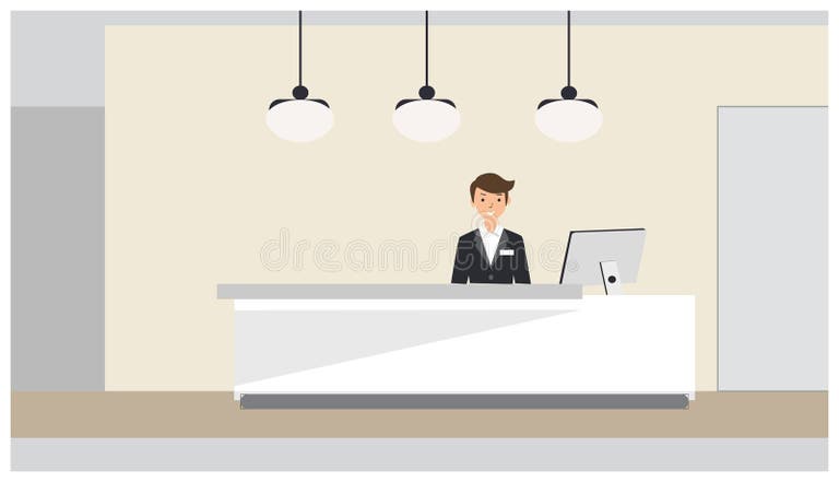 Drawing Receptionist Stock Illustrations – 605 Drawing Receptionist ...