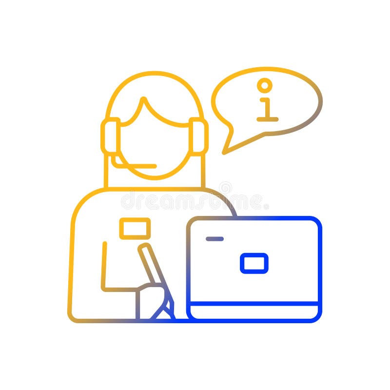 Line Drawing Receptionist Stock Illustrations – 240 Line Drawing ...