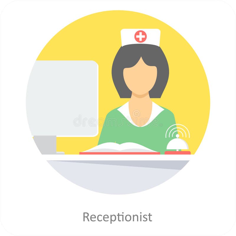 Receptionist stock vector. Illustration of icon, health - 264942833