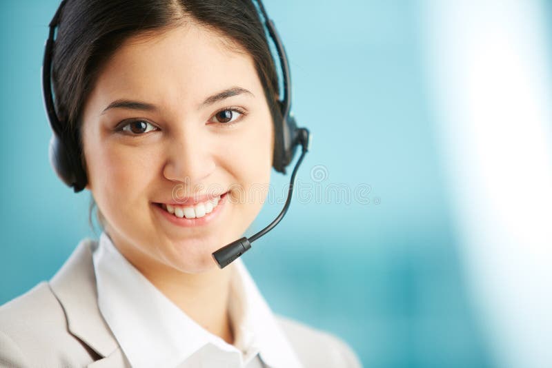 Receptionist stock image. Image of looking, girl, corporate - 32731143