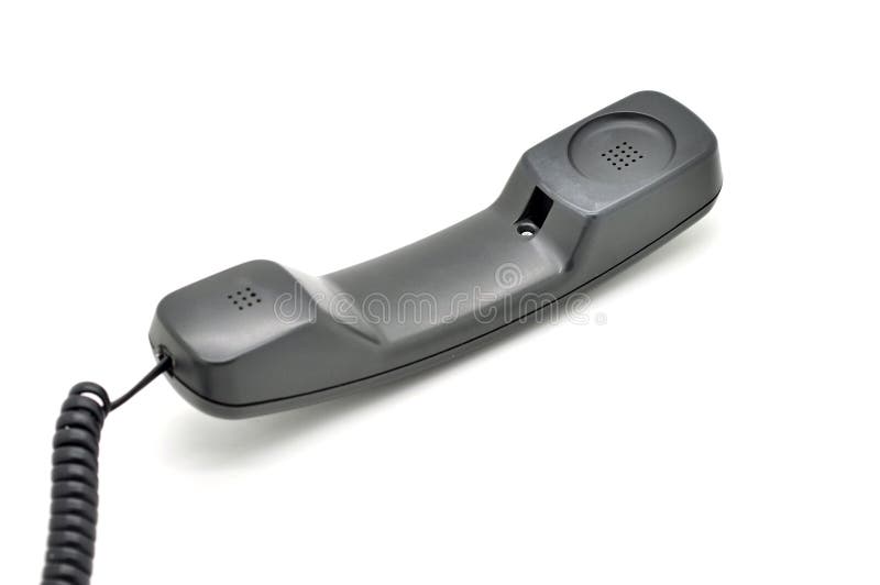 Receptor de telefone preto foto de stock. Imagem de eletrônico - 30072670