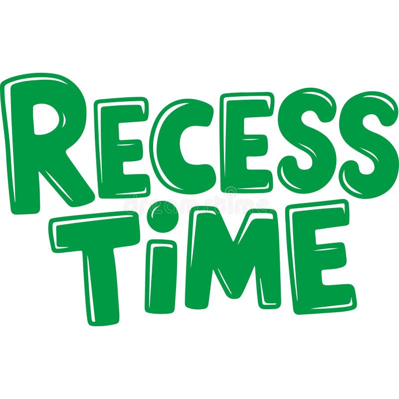 Recess Time Fun Kids Play Break Stock Vector - Illustration of style ...