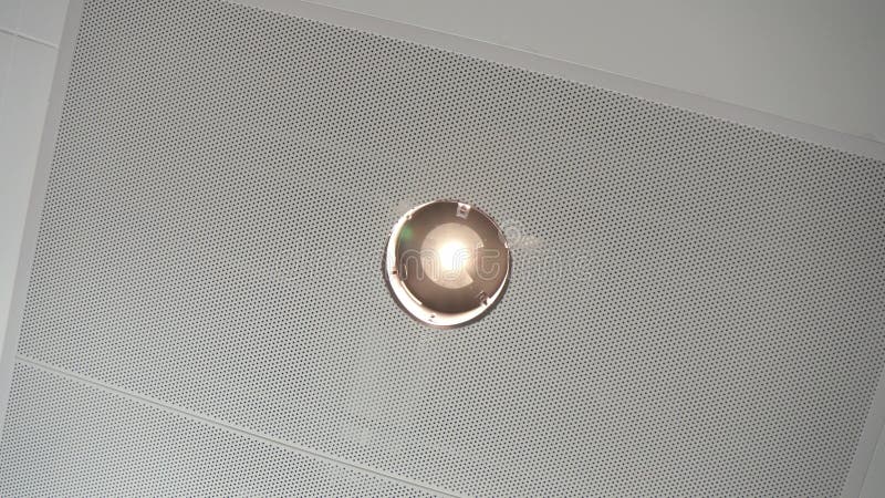 Recessed Ceiling Light with Grid Panel Stock Footage - Video of office ...