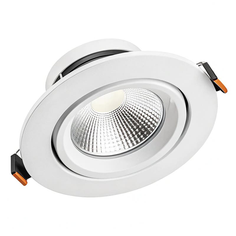 Recessed Downlight with Adjustable Beam Angle Stock Illustration ...