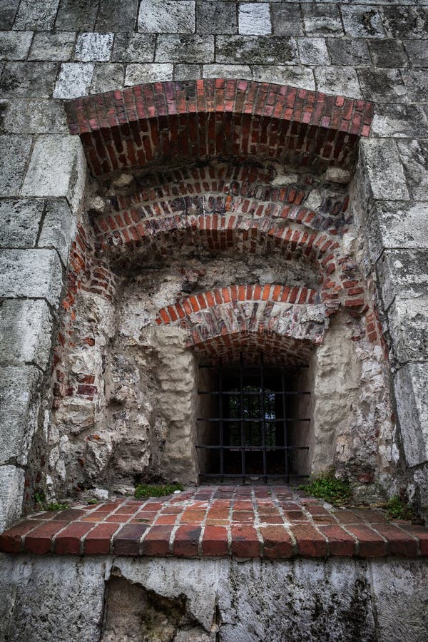 Recessed Window in Medieval Castle Stock Photo - Image of building ...