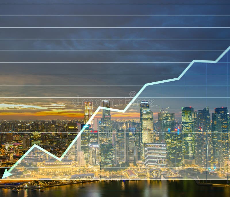 Recession and Crisis Concept with Decline Chart Stock Image - Image of ...