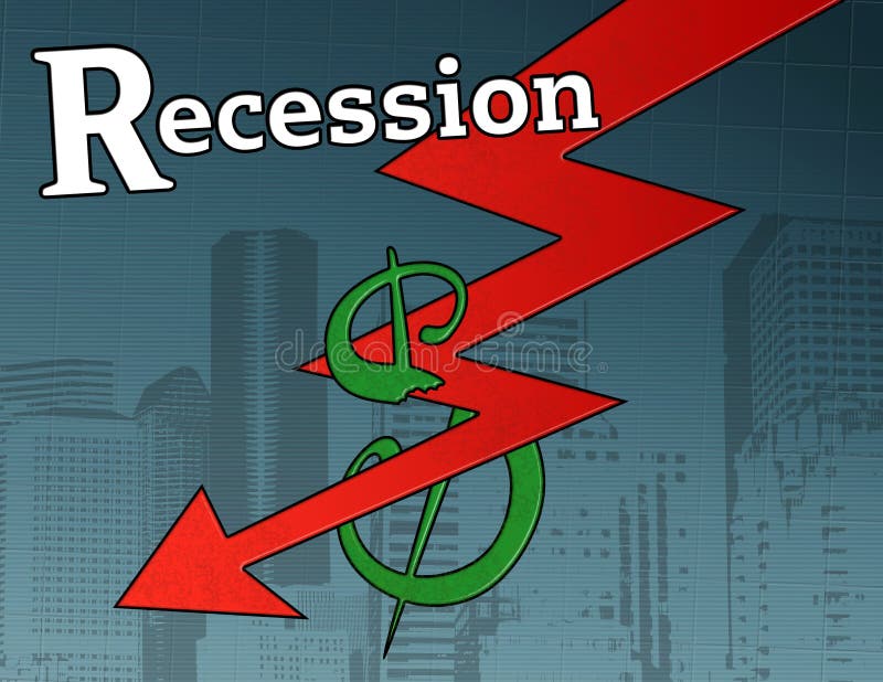 Recession Crisis Graphic stock illustration. Illustration of city - 8200026