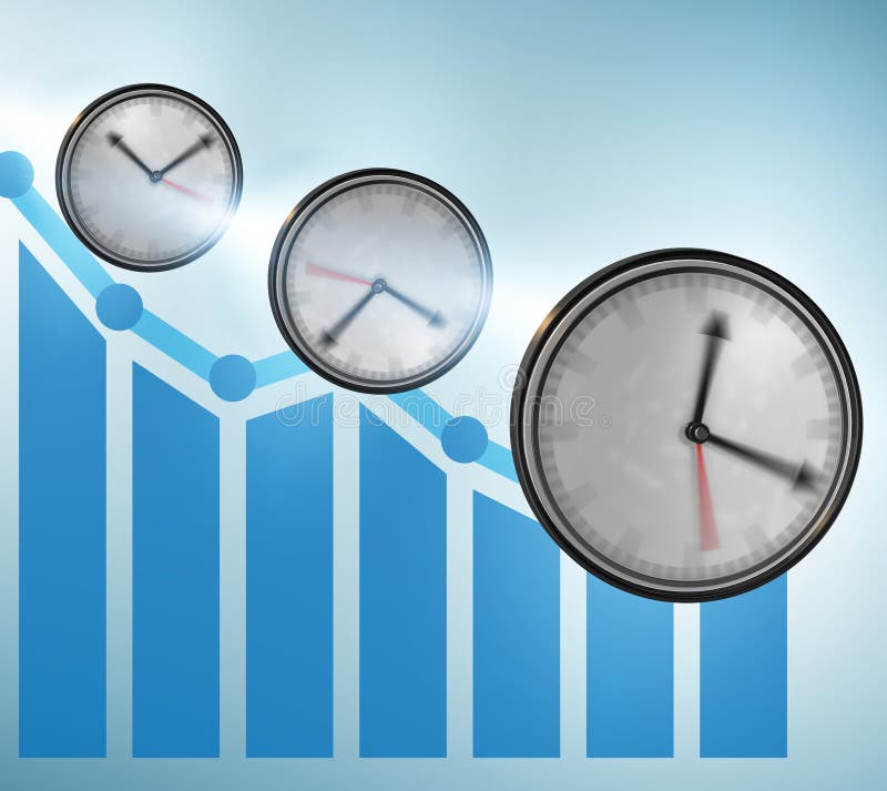 Recession and Decline Concept - 3d Rendering Stock Illustration ...