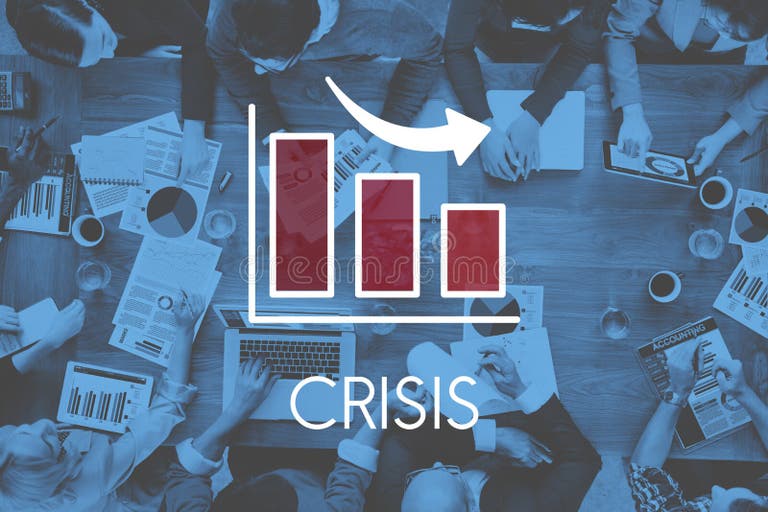 Recession Decrease Business Barchart Concept Stock Photo - Image of colleagues, arrow: 79091926