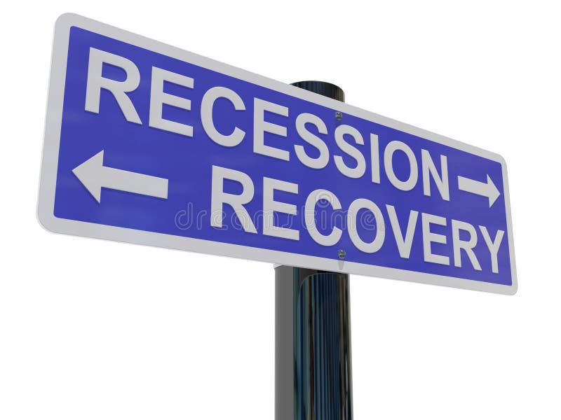 Recession or Recovery Financial or Bank Crisis Stock Illustration ...