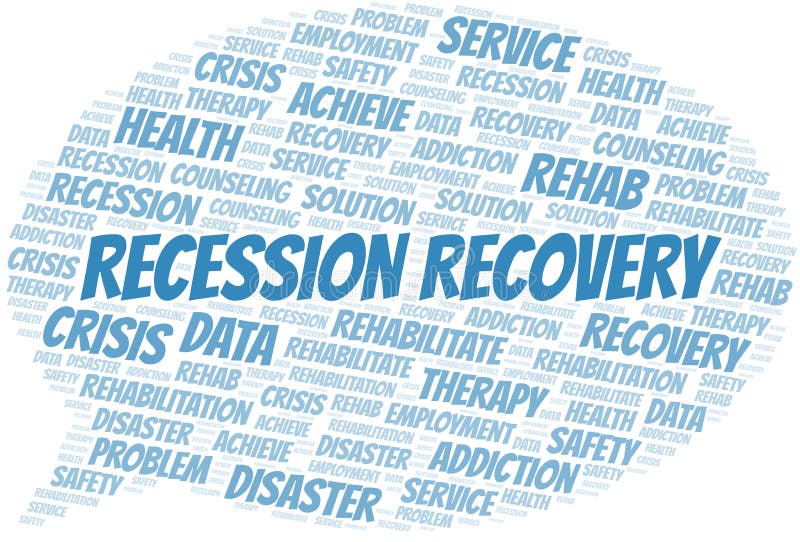 Recession or Recovery Financial or Bank Crisis Stock Illustration ...