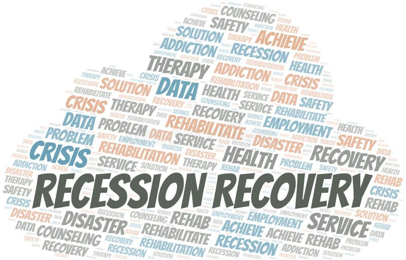 Recession or Recovery Financial or Bank Crisis Stock Illustration ...