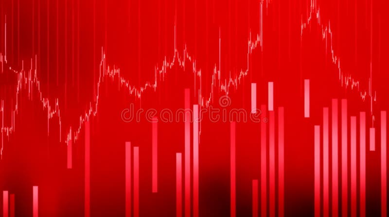 Recession, Trade and Downfall Concept. Abstract Falling Red Crisis ...