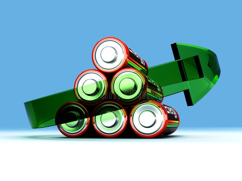 Rechargable Batteries stock illustration. Illustration of pile - 21356226