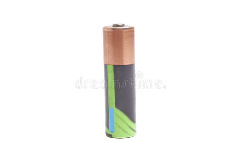 Rechargeable Battery, Isolated on White Stock Image - Image of ...